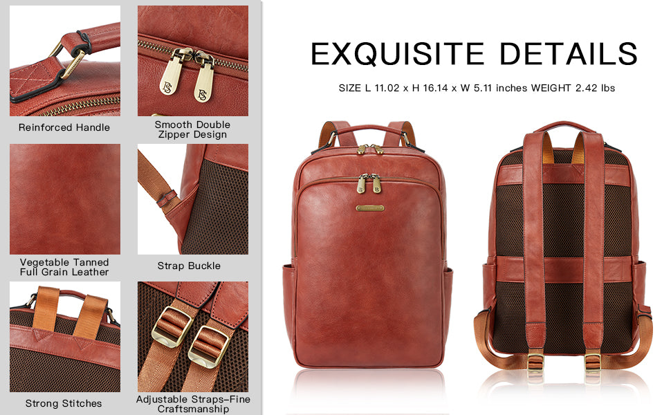 Stylish Men's Leather Designer Backpack | Bostanten – BOSTANTEN