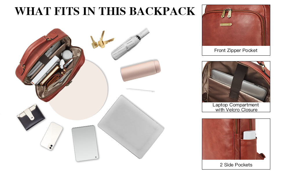 Stylish Men's Leather Designer Backpack | Bostanten – BOSTANTEN