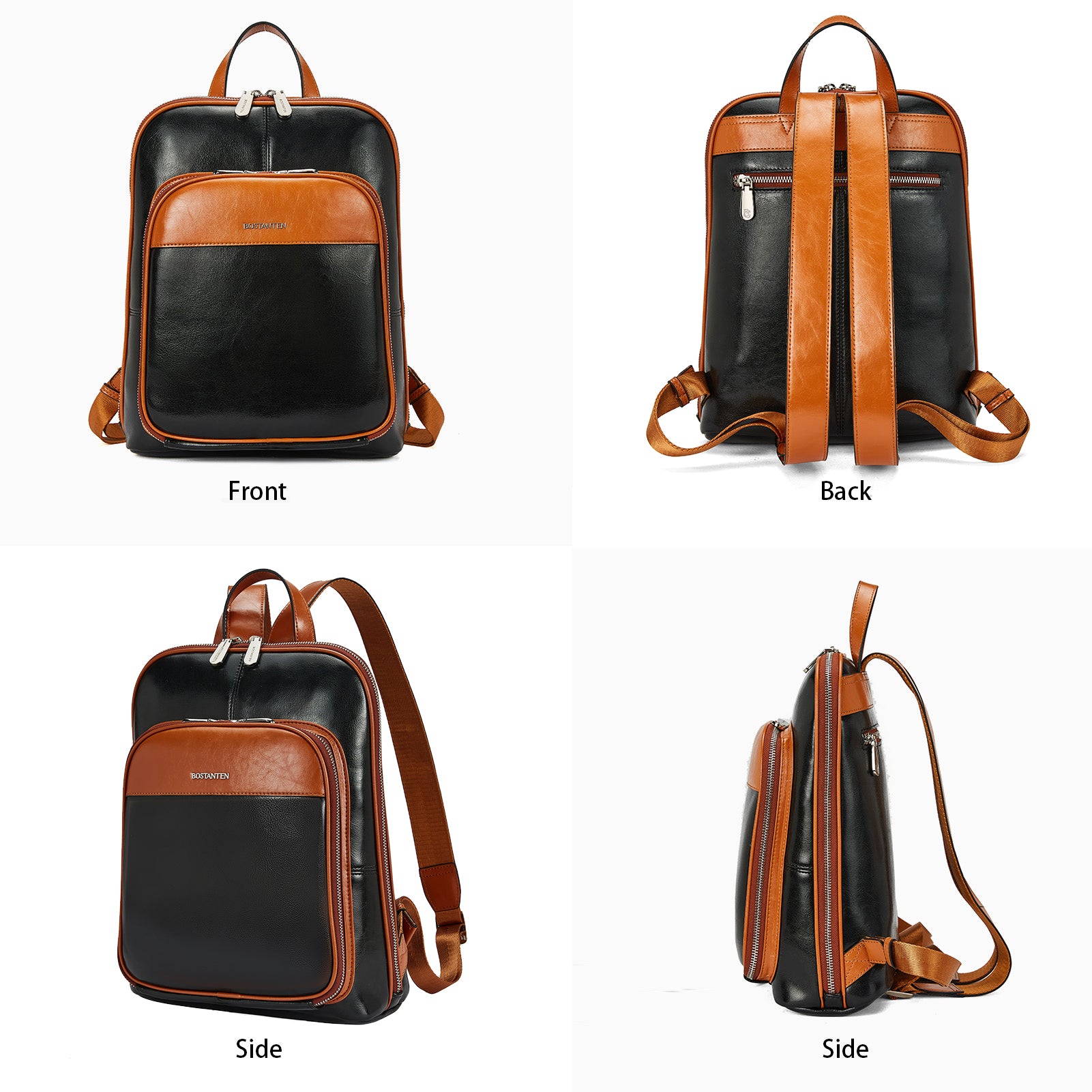 Vrba Genuine Leather Backpack Purse — Bostanten – BOSTANTEN