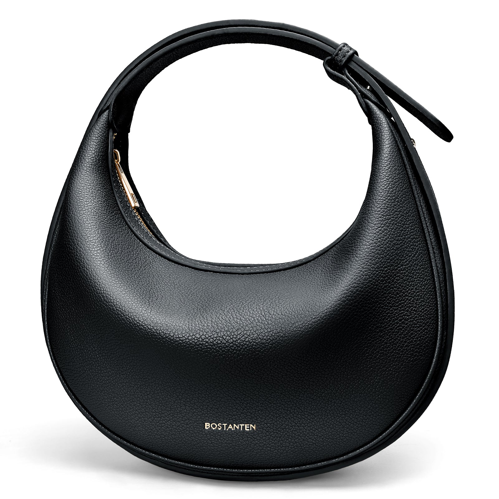 Elegant Crescent Moon White Leather Hobo Bag - Chic and Versatile ...